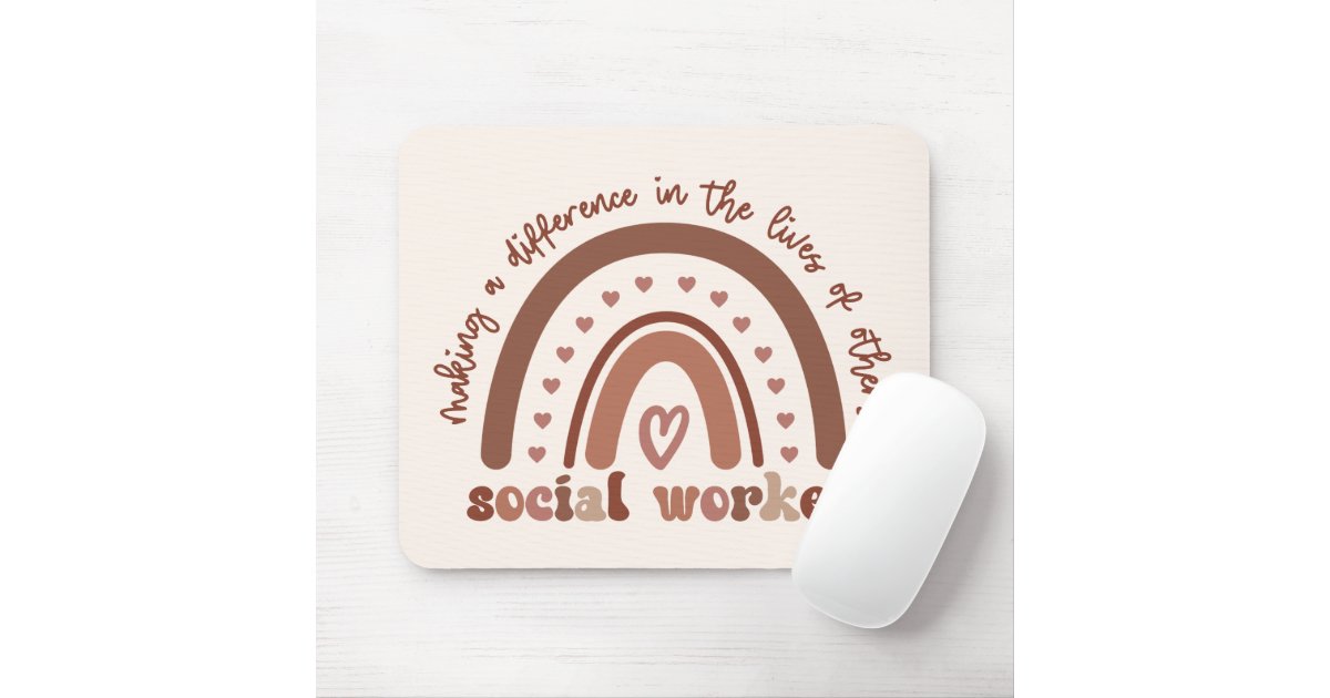 Social Worker Appreciation Graduation Social Work Mouse Pad | Zazzle