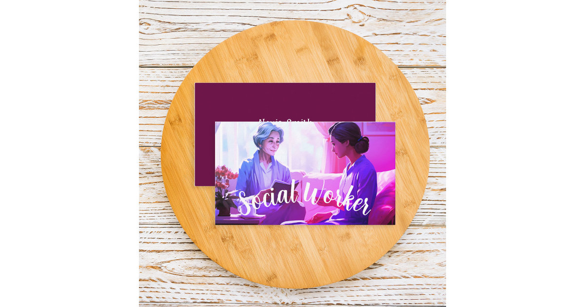Social Worker Business Card | Zazzle