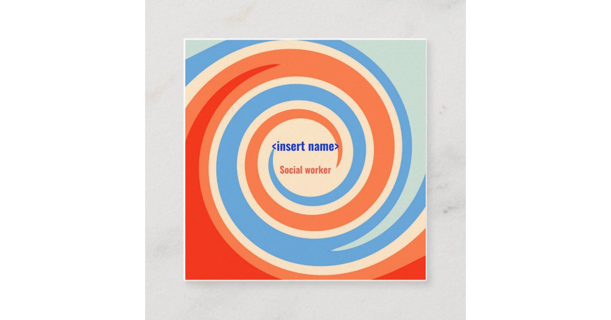 Social Worker Business Card | Zazzle
