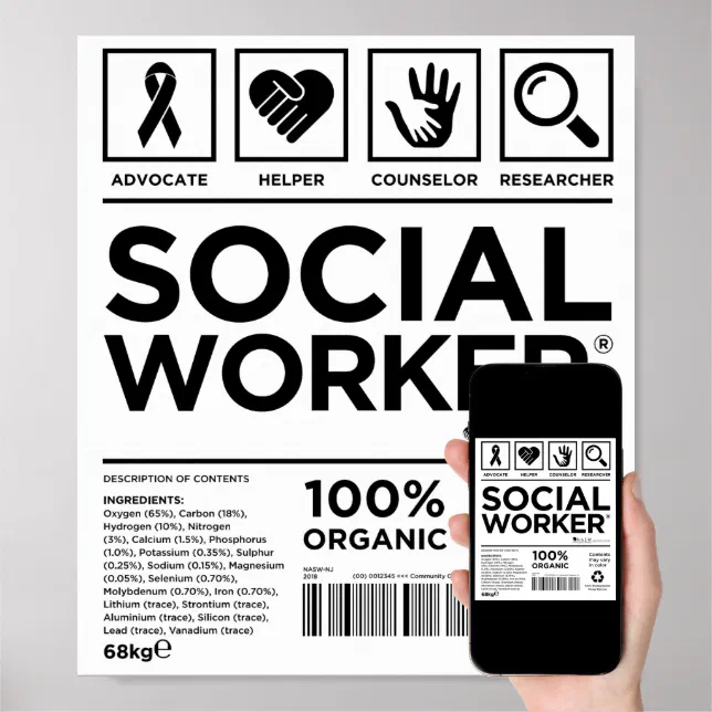Social Worker Canvas Art Poster | Zazzle