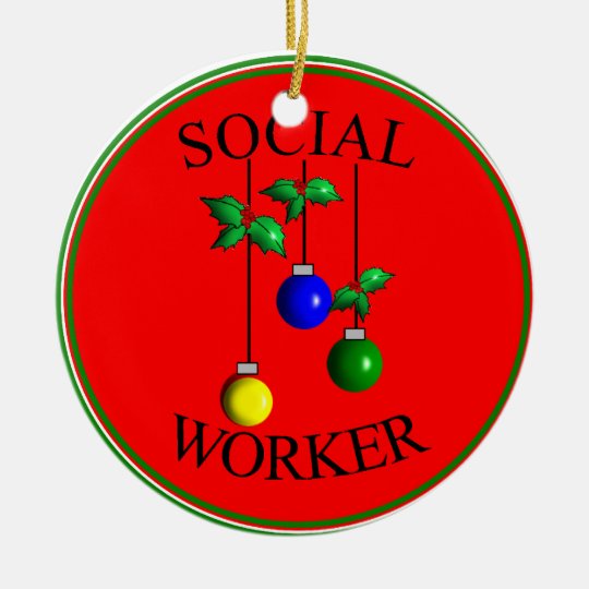 Social Worker Christmas Ornament | Zazzle.com