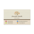 Social Worker - Elegant Tree Symbol Business Card | Zazzle