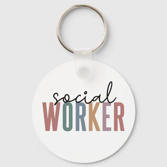 Social Worker Graduation Appreciation gifts Keychain | Zazzle