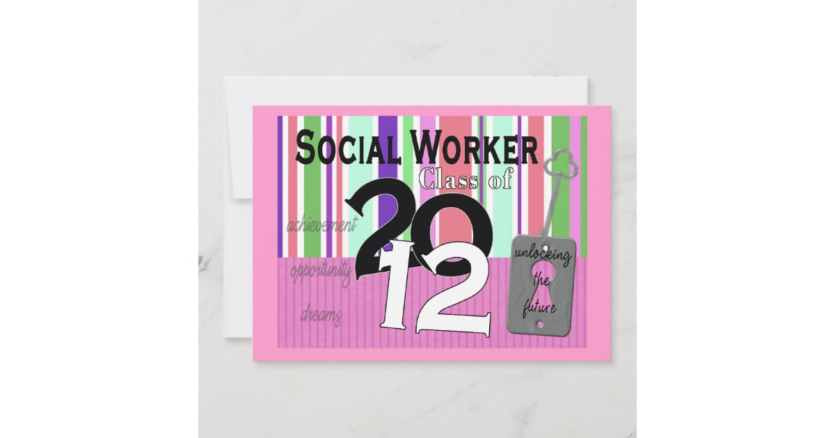 Social Worker Graduation Invitations 2012 | Zazzle