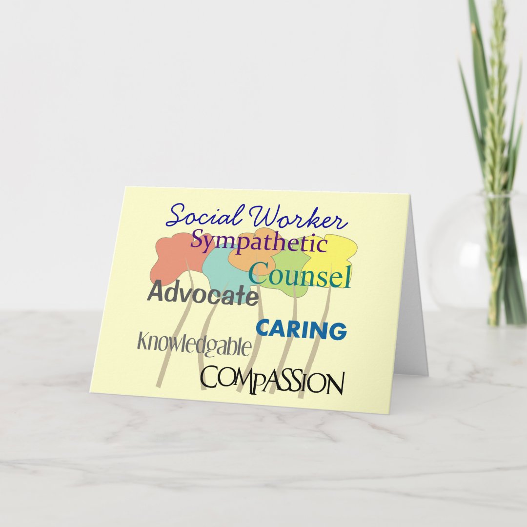 Social Worker Greeting Card | Zazzle