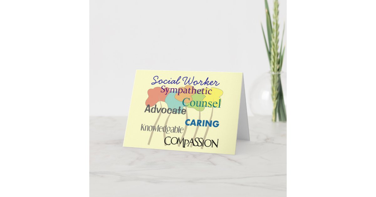 Social Worker Greeting Card | Zazzle