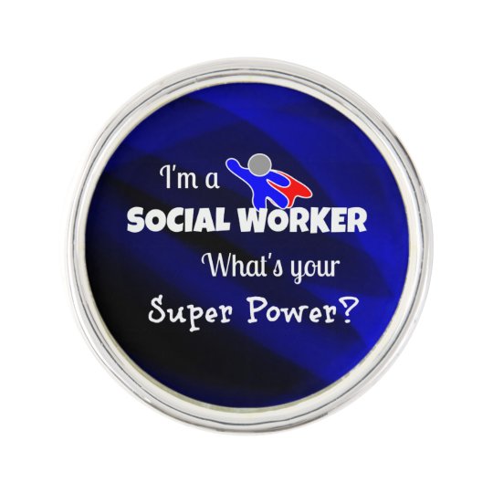 Social Worker humor Lapel Pin | Zazzle.com