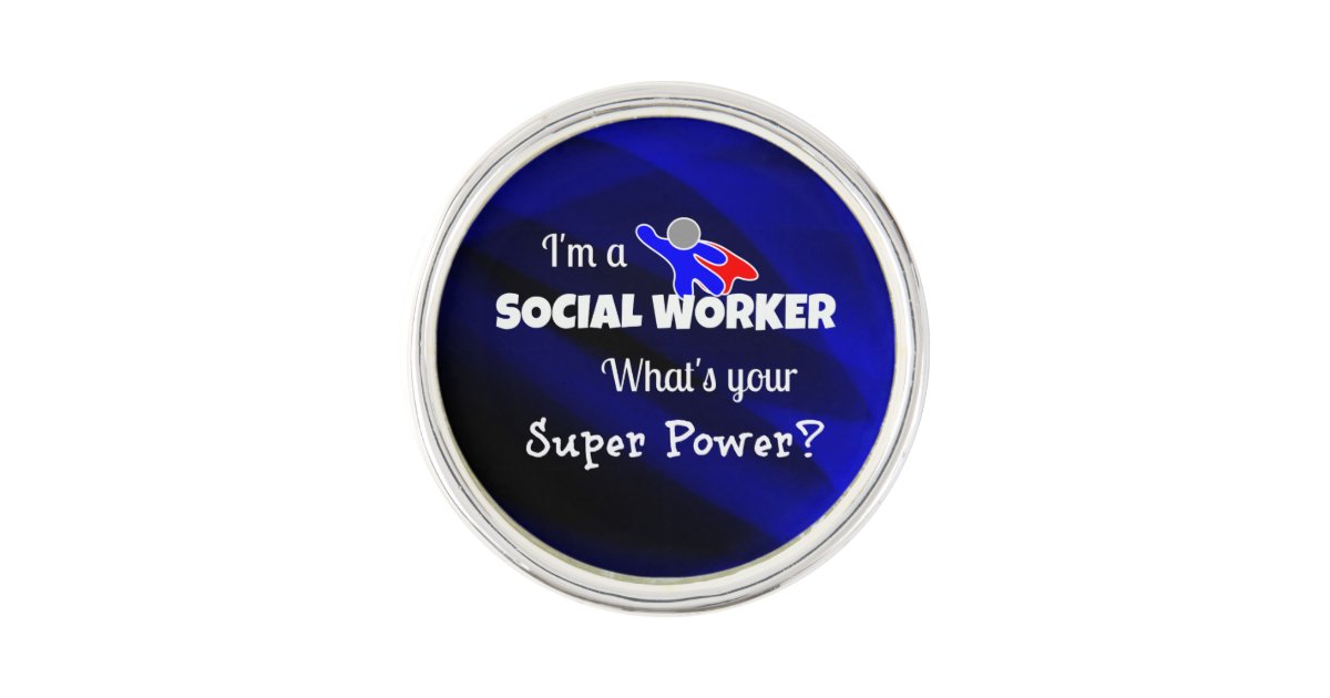 Social Worker humor Lapel Pin | Zazzle
