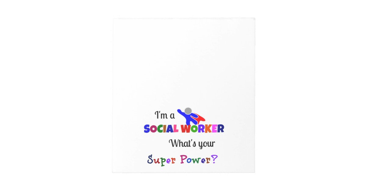 Social Worker Humor Notepad | Zazzle