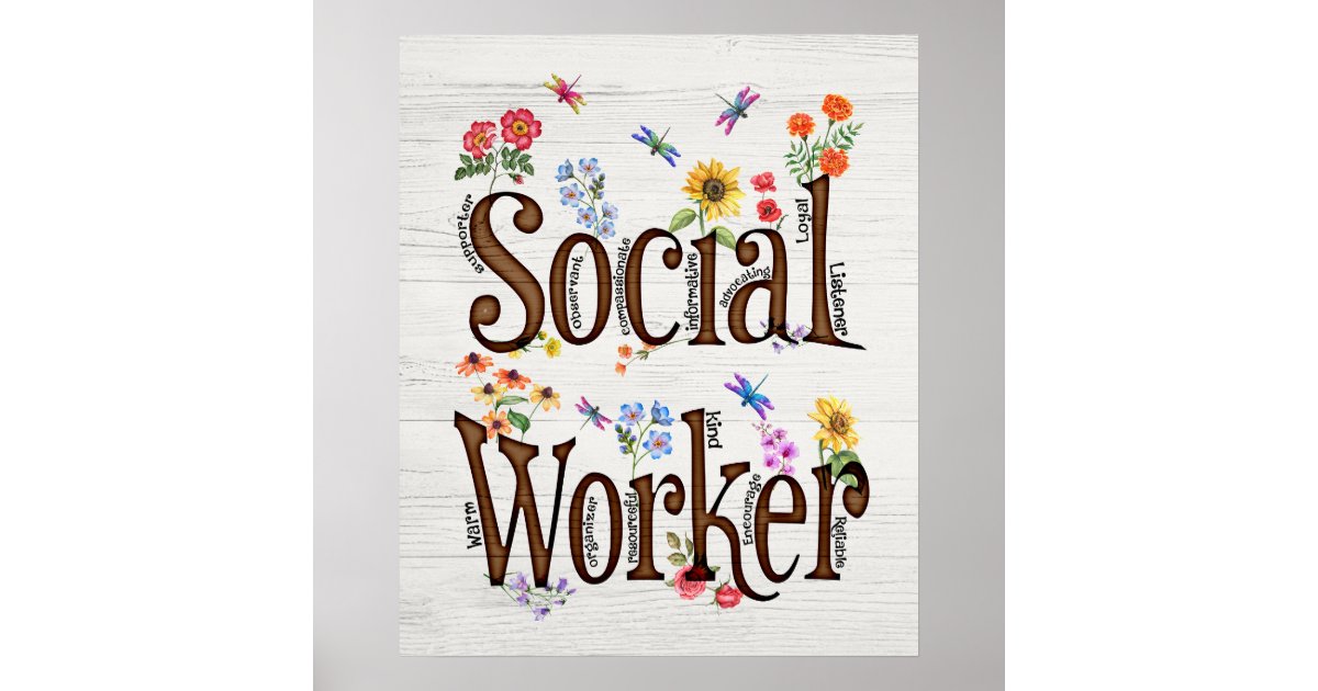 Social Worker Inspirational & Motivational Poster | Zazzle