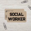 Social Worker MSW Custom QR Business Card | Zazzle