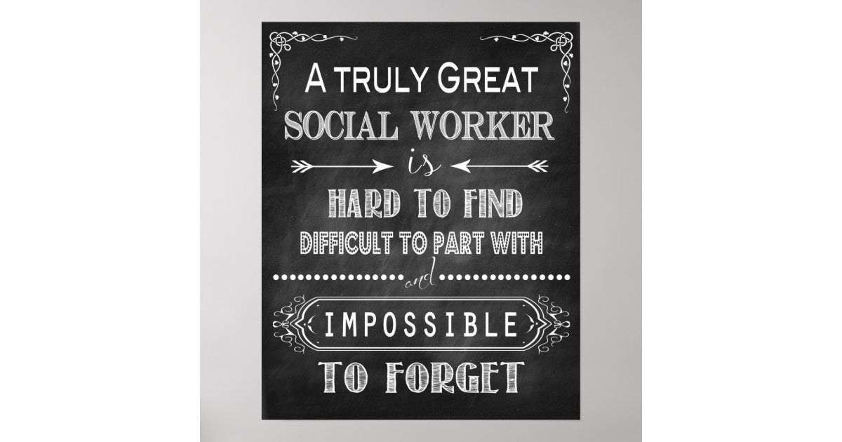 Social Worker Poster | Zazzle