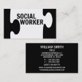 Social Worker Puzzle Piece Business Card | Zazzle