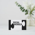 Social Worker Puzzle Piece Business Card | Zazzle