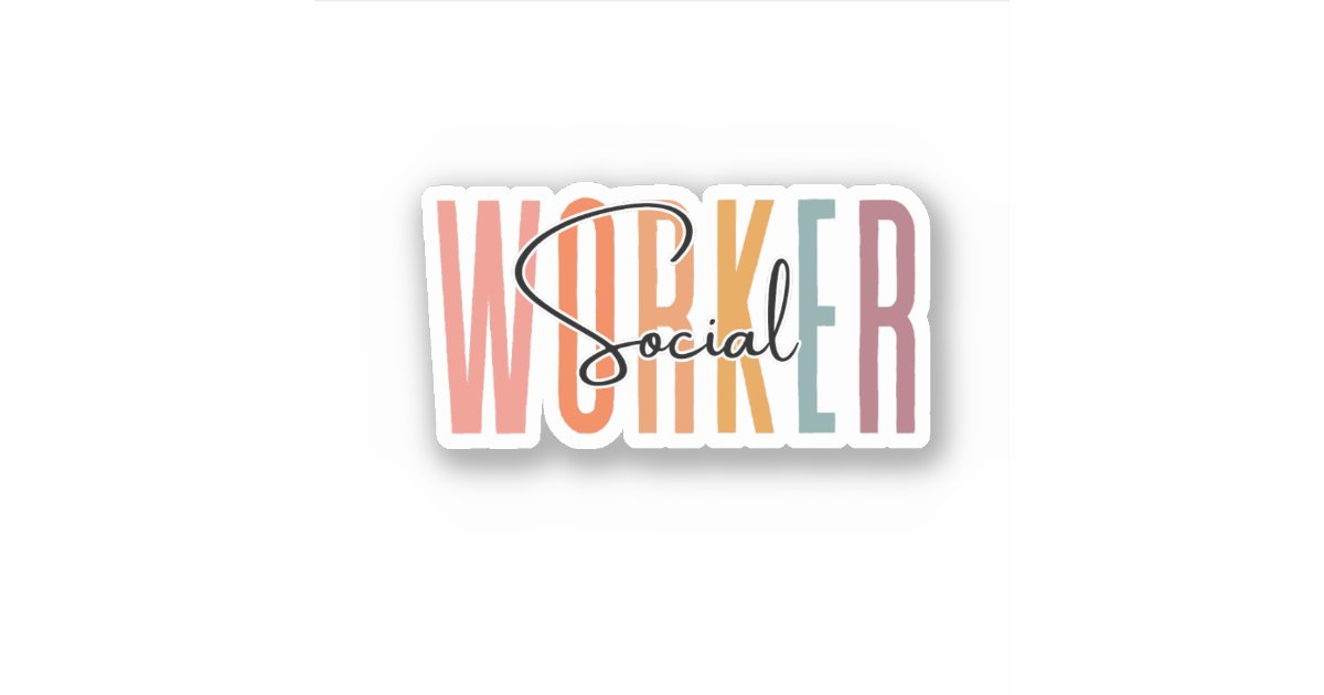Social Worker Sticker | Zazzle