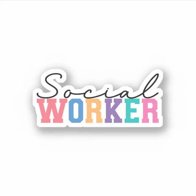 Social Worker Sticker | Zazzle