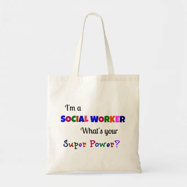 Social Worker Super Power Tote Bag | Zazzle