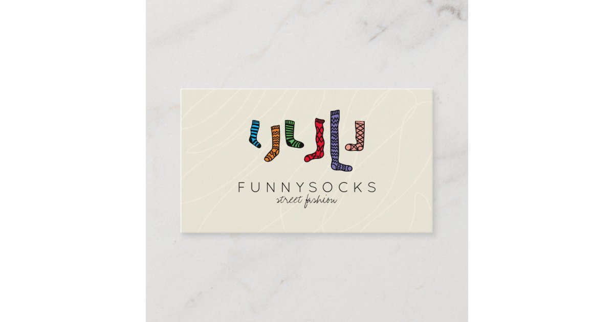 Sock Business Card | Zazzle