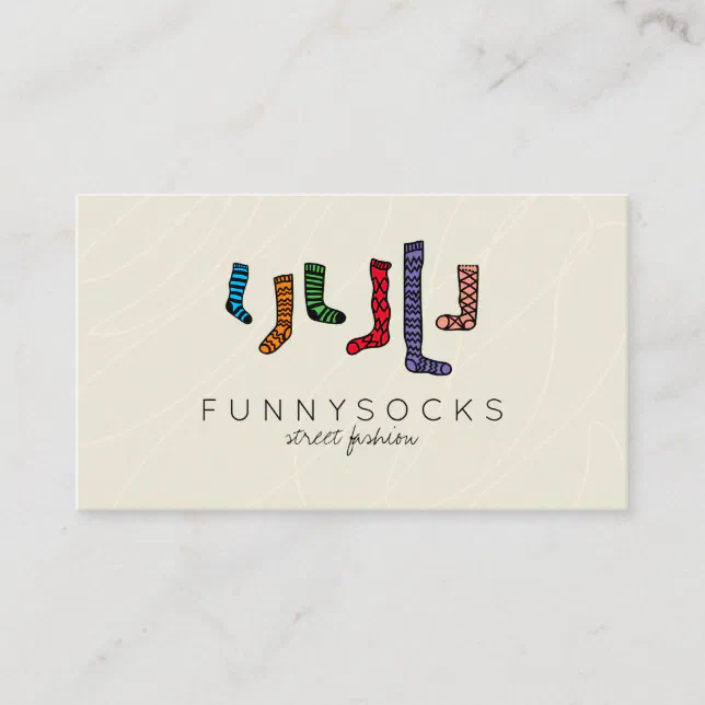 Sock Business Card | Zazzle