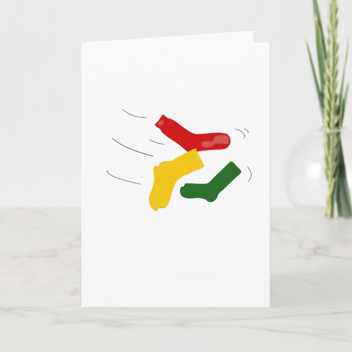 Sock Chucker Birthday Card | Zazzle.com