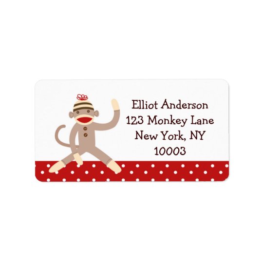 Sock Monkey Address Labels | Zazzle.com