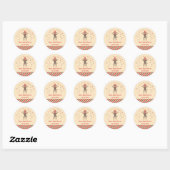 Sock Monkey Baby Shower Favor Sticker | Zazzle