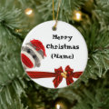 SOCK MONKEY CHRISTMAS ORNAMENT PERSONALIZED | Zazzle