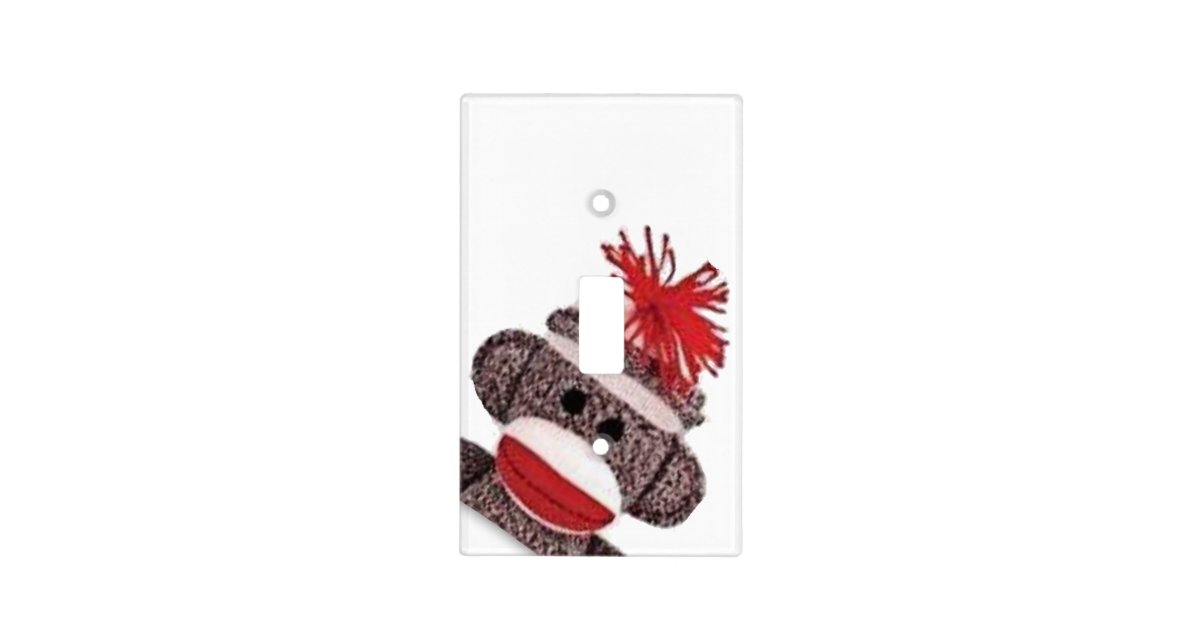 Sock Monkey Light Switch Plate Cover | Zazzle