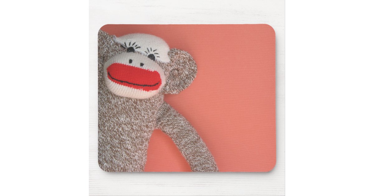 Sock Monkey Mousepad | Zazzle