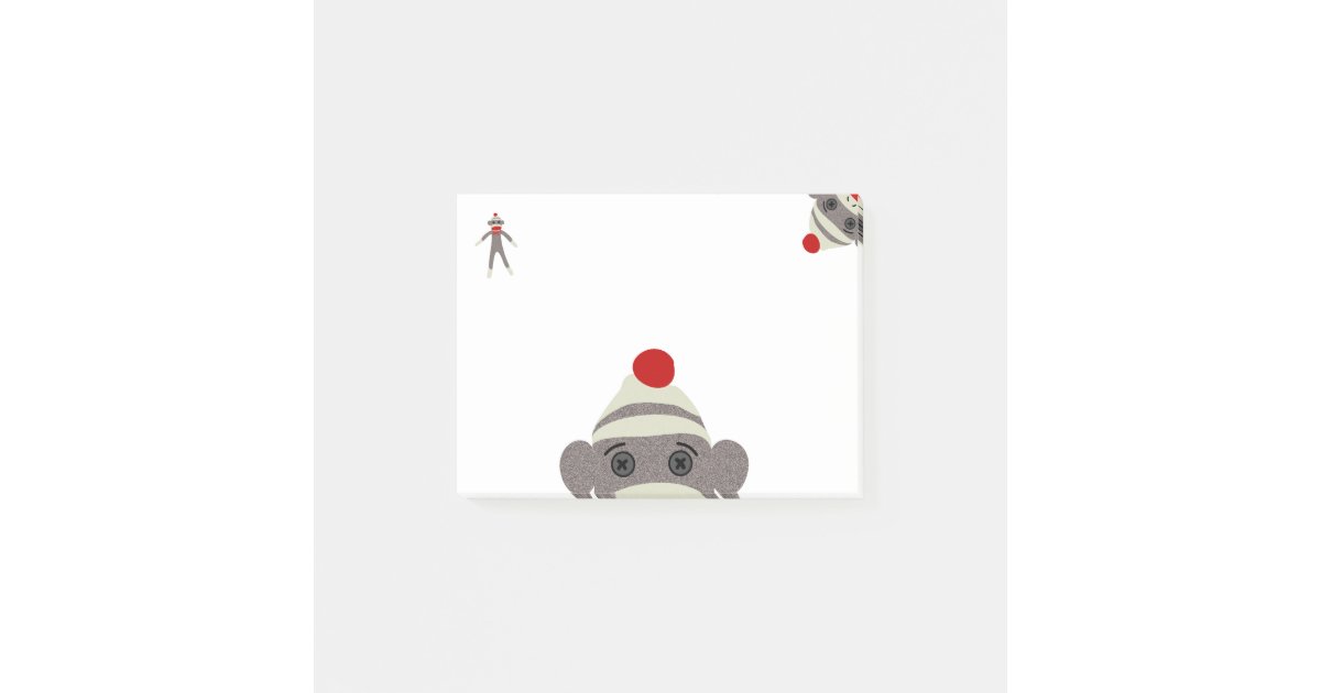 Sock Monkey Post-it Notes | Zazzle