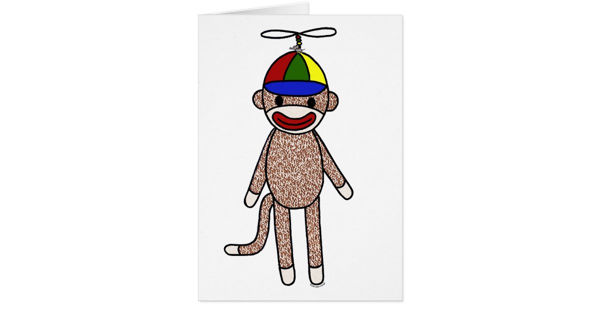 Sock Monkey Propeller Hat | Zazzle