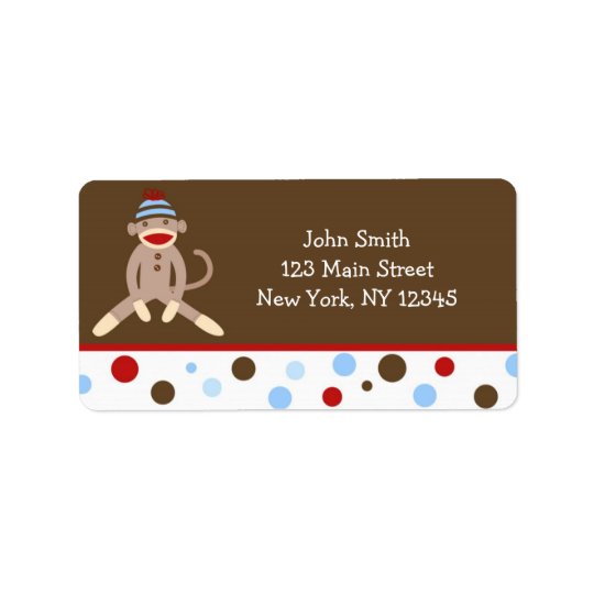 Sock Monkey Return Address Labels | Zazzle.com