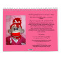 Sock Monkeys for the Cure Wall Calendar | Zazzle