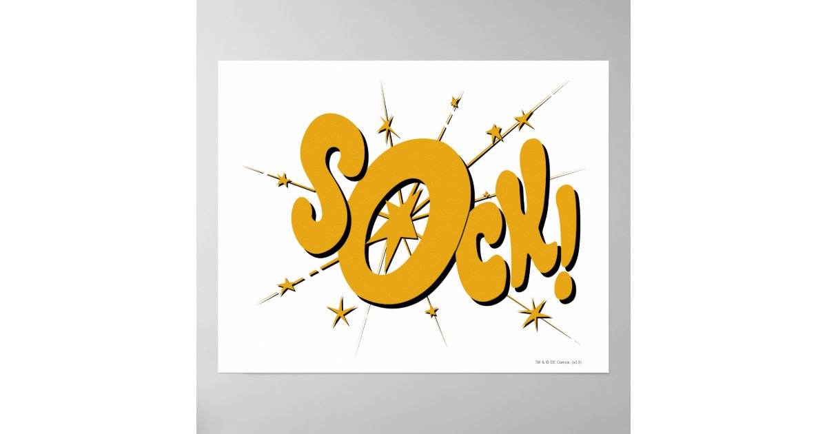 SOCK! POSTER | Zazzle
