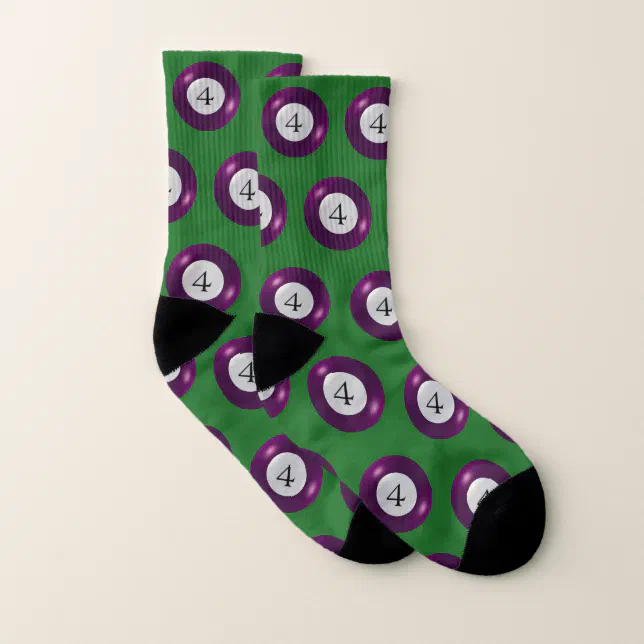 Socks - Billiards - 4 Ball | Zazzle