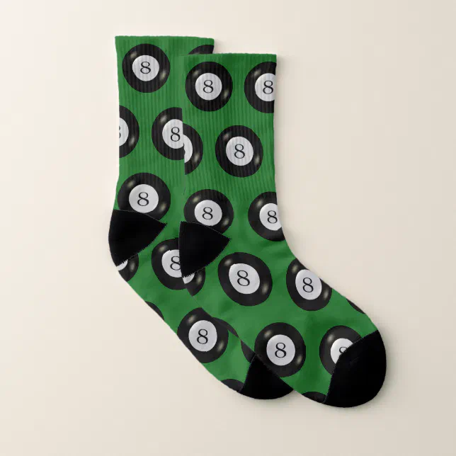 Socks - Billiards - 8 Ball | Zazzle