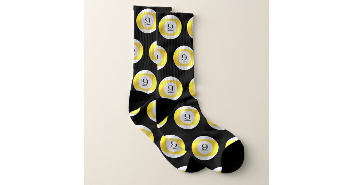 Socks - Billiards - 9 Ball | Zazzle