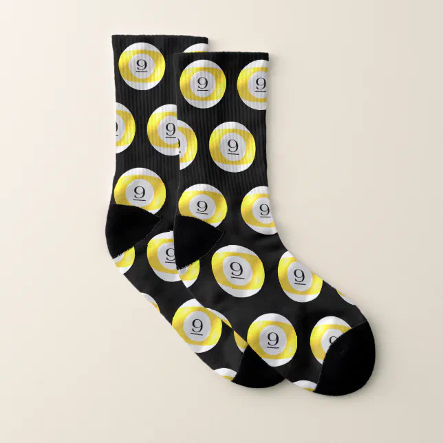 Socks - Billiards - 9 Ball | Zazzle