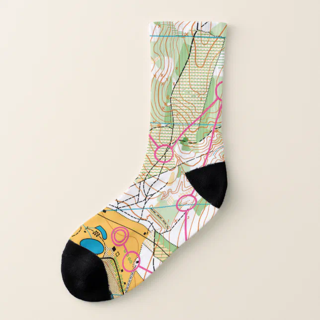 Socks - Orienteering map | Zazzle