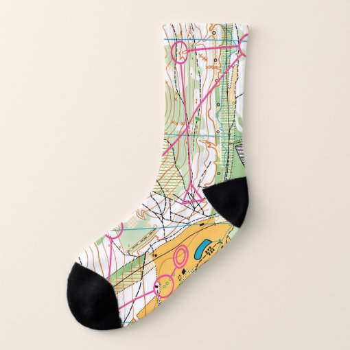 Socks - Orienteering map | Zazzle