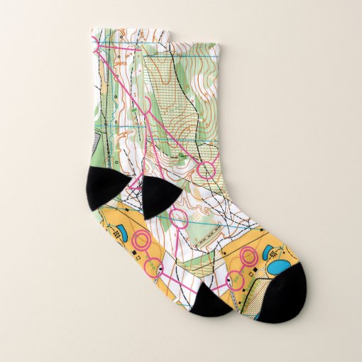 Socks - Orienteering map | Zazzle