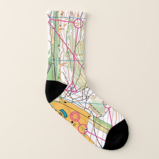 Socks - Orienteering map | Zazzle