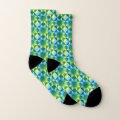 Socks - Quilt Pattern in Blues and Greens | Zazzle