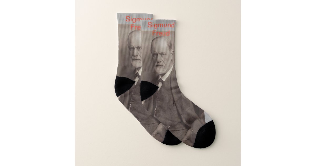 Socks with Sigmund Freud's face | Zazzle