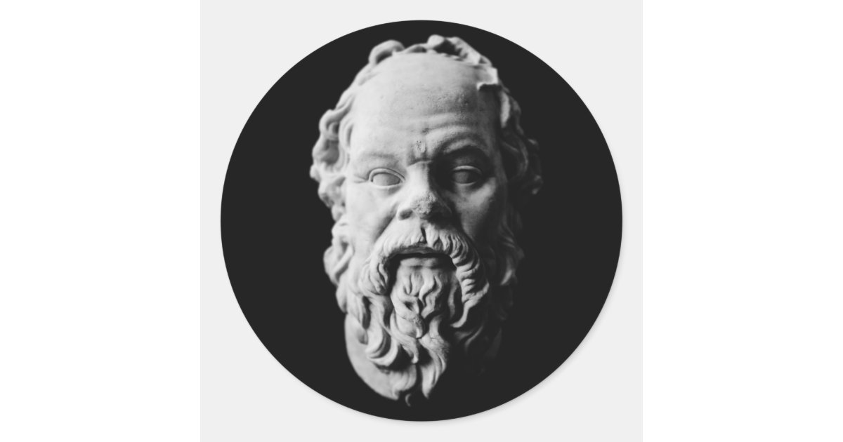 Socrates Classic Round Sticker | Zazzle