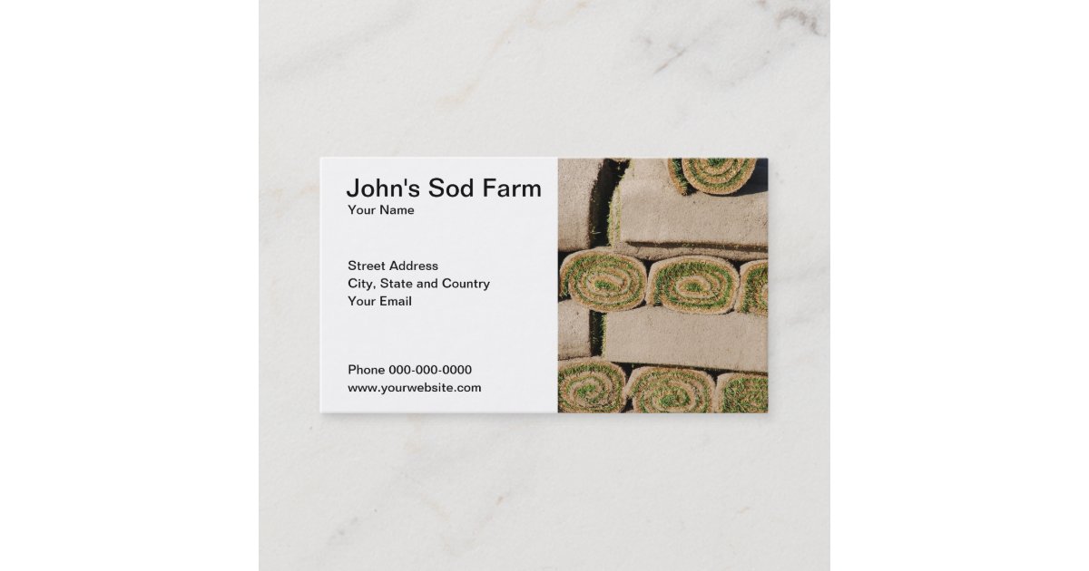 Sod Farm Business Card | Zazzle