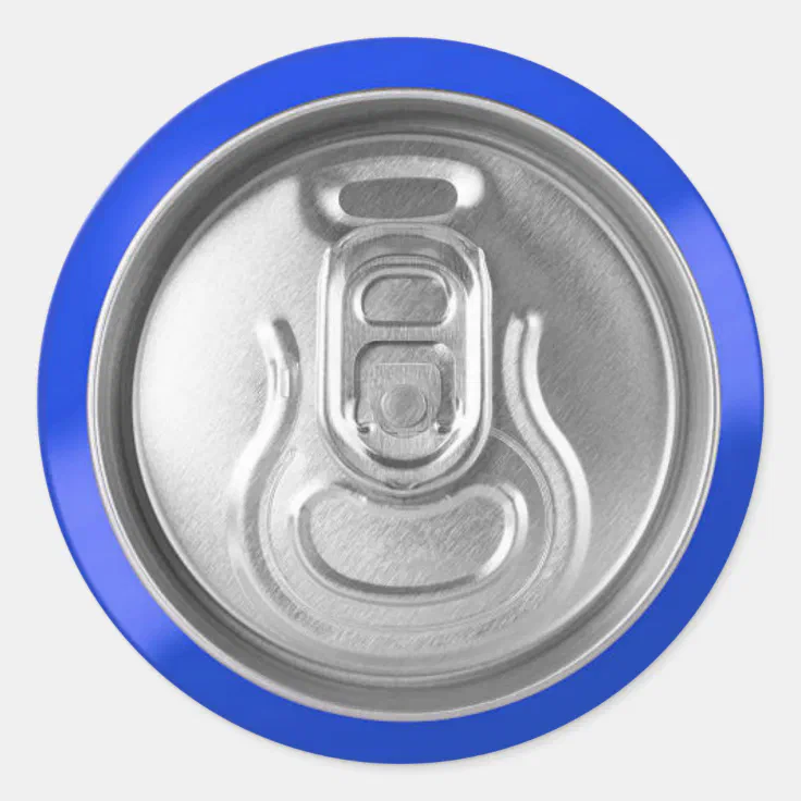Soda Pop Can Top Classic Round Sticker | Zazzle