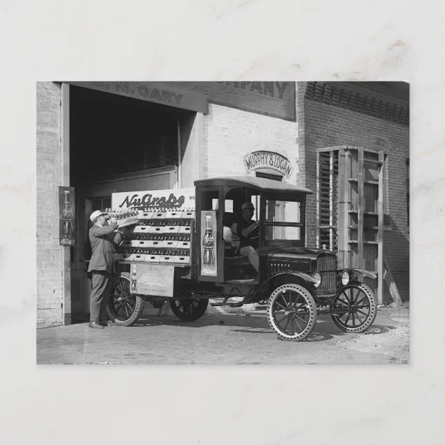 Soda Pop Delivery Truck, 1924 Postcard | Zazzle