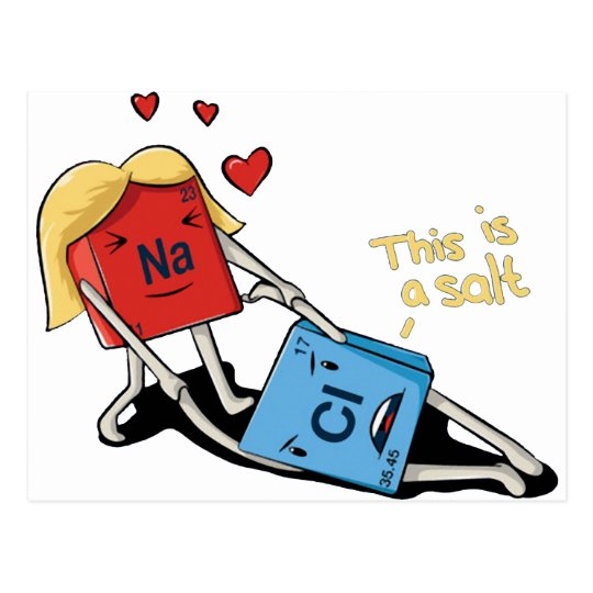 Sodium chloride postcard | Zazzle.com