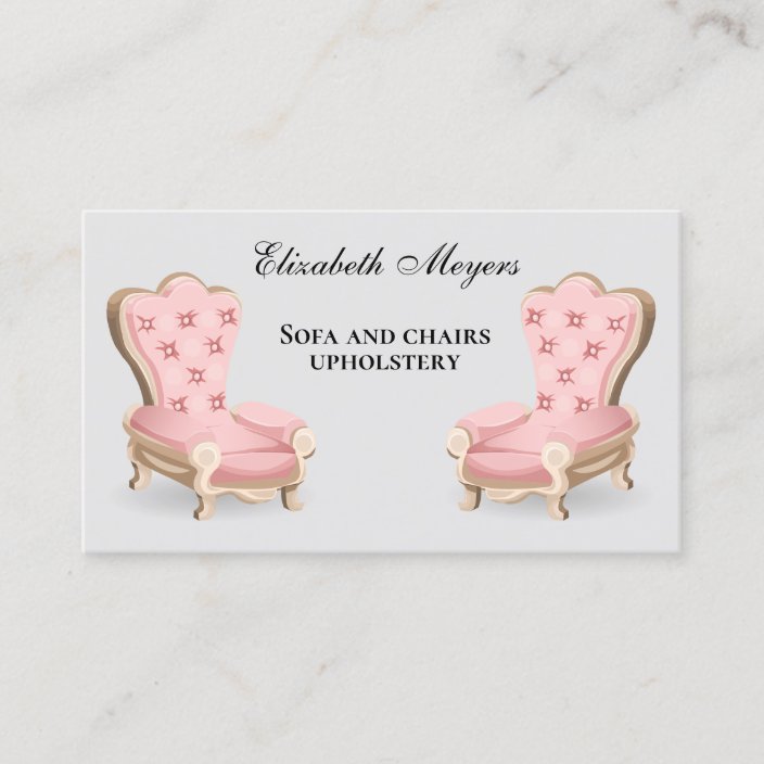 Sofa and Chairs Upholstery Business Card | Zazzle.com